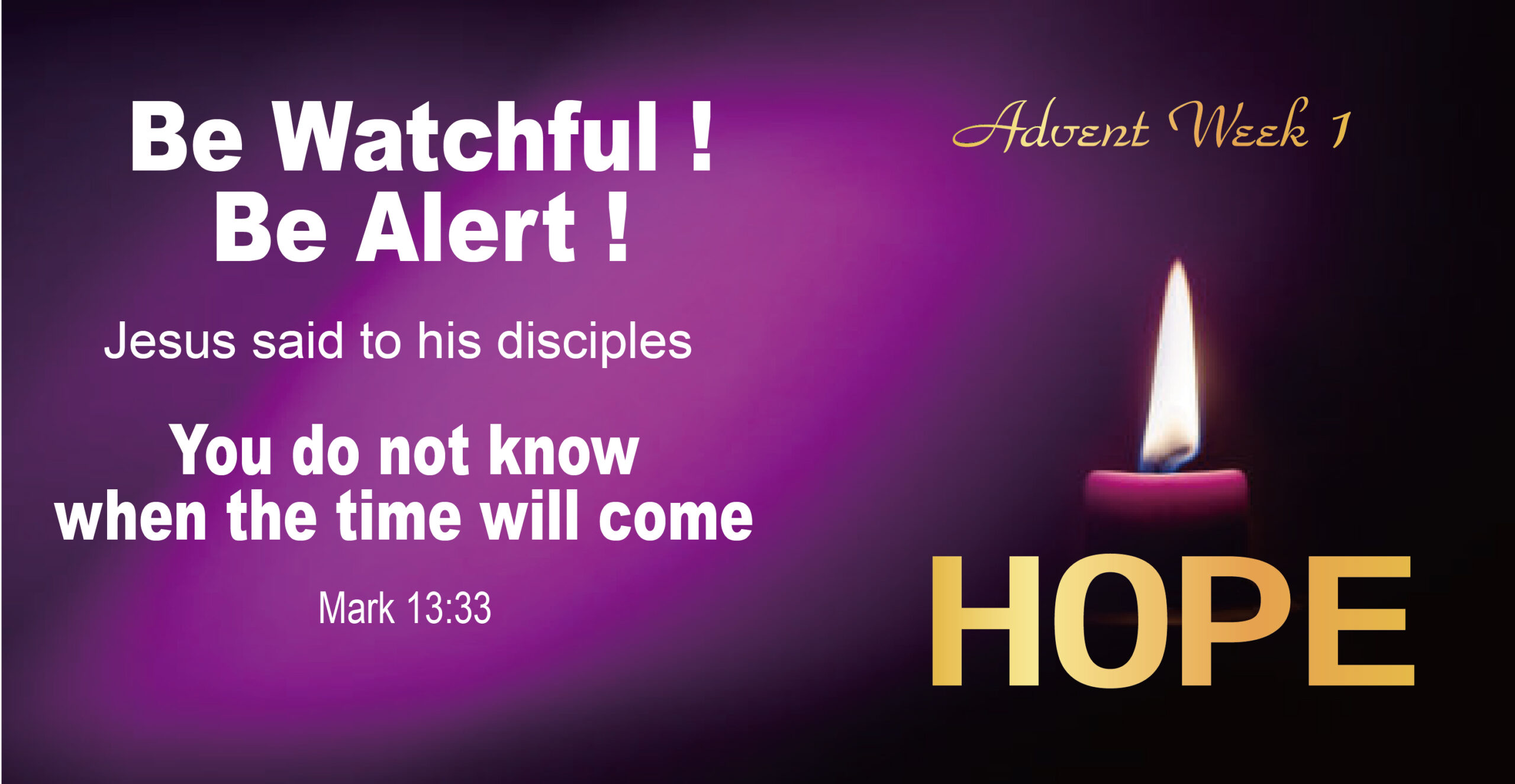 3rd December 2023 First Sunday of Advent – 天主教聖方濟堂